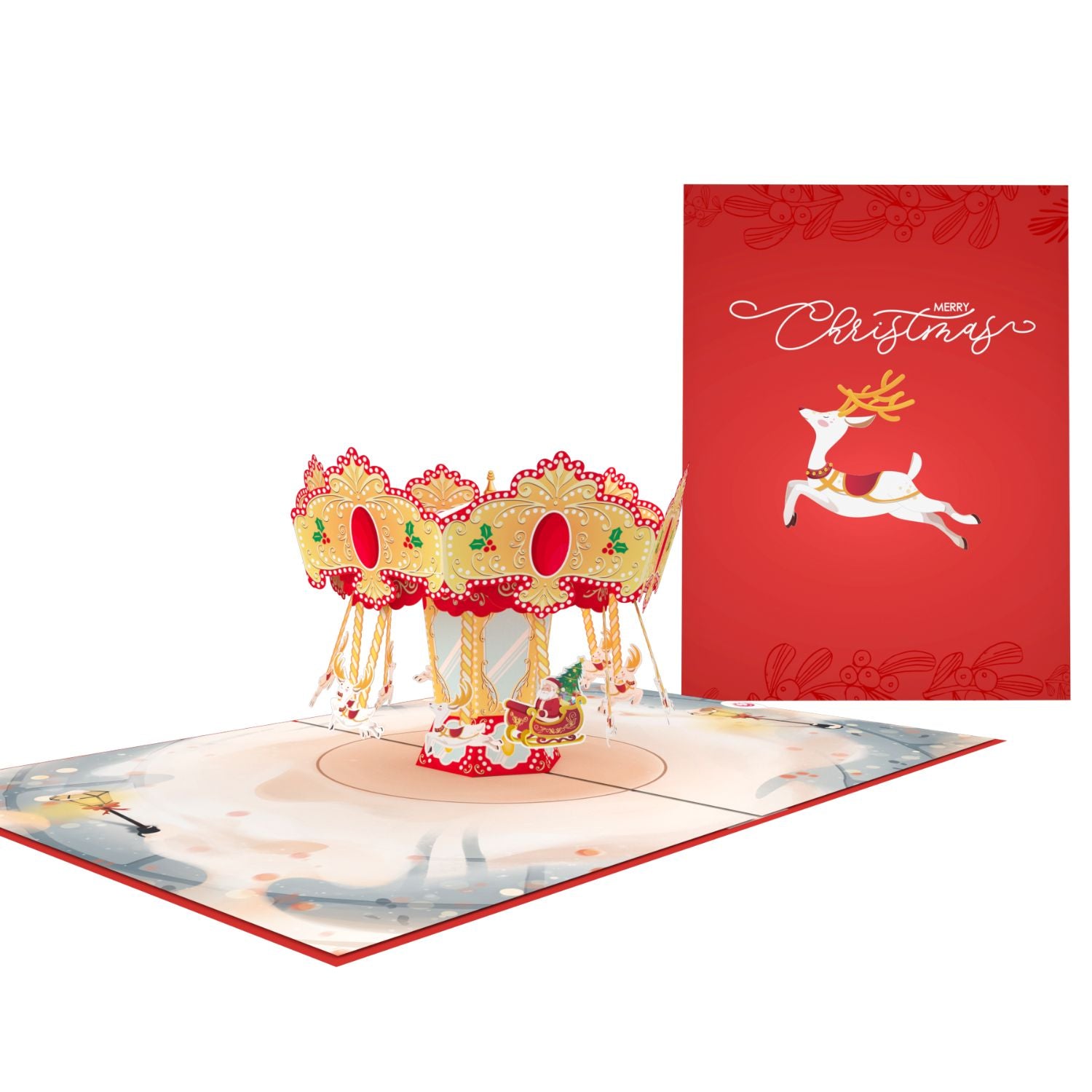 Christmas Carousel Pop Up Card – Unipop