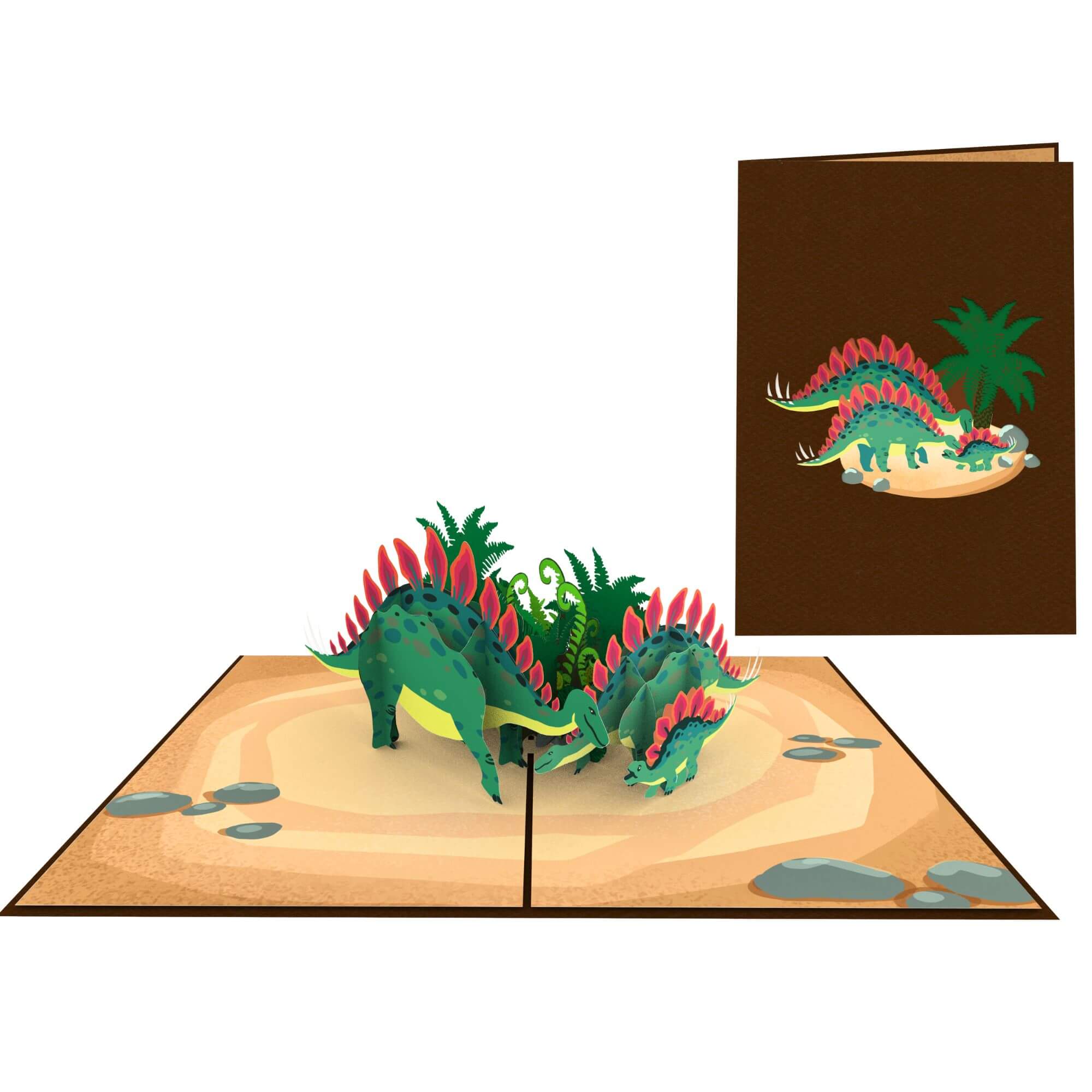 Dinosaur Family Pop Up Card I Unipop Cards