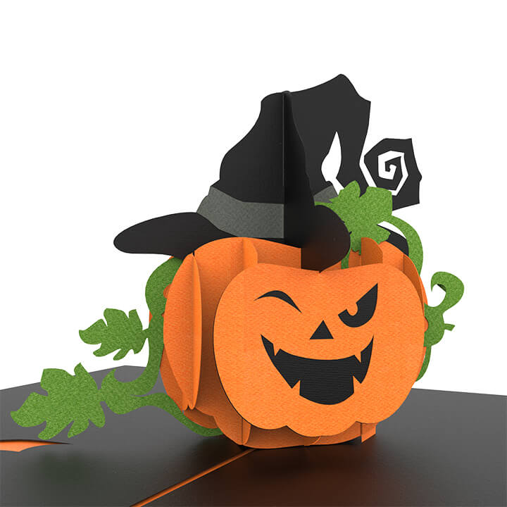Halloween Pumpkin Pop-up card – Free Download Template – Unipop