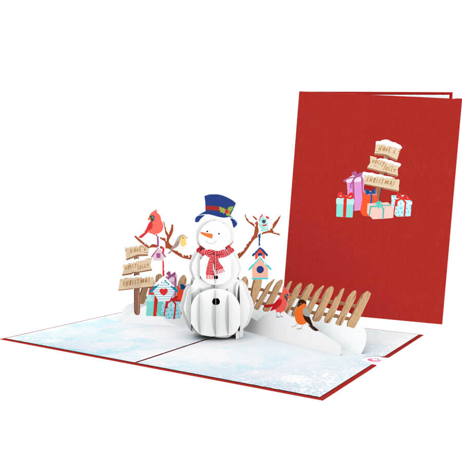 Snowman Christmas pop up card I Unipop